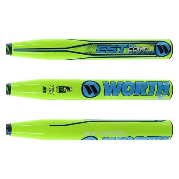 Worth EST Comp 13.5 in. Barrel Balanced USSSA Slow Pitch Softball Bat ...