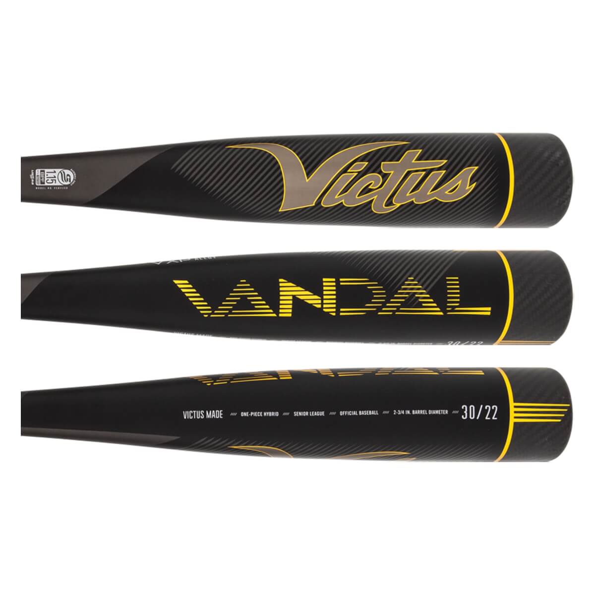 Victus Vandal Gold -8 2-3/4" USSSA Baseball Bat (VSBV2X8) | JustBats.com
