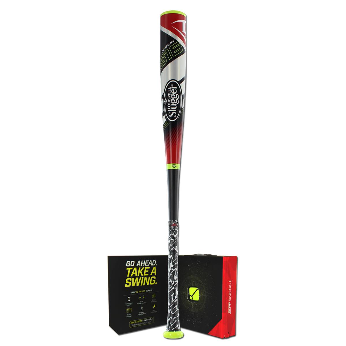 Player Pack Louisville Slugger Omaha 516 BBCOR Baseball Bat and ZEPP ...