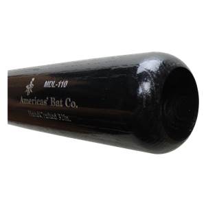 Americas Bat Co. Ash Wood Baseball Bat: MDL110 Natural/Black Adult ...