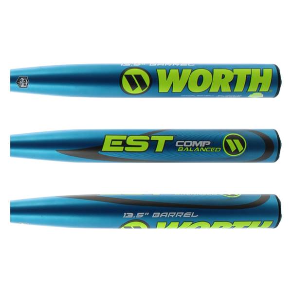 Worth EST Comp 13.5" Balanced ASA Slow Pitch Softball Bat WCESBA ...