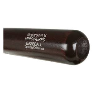 M^Powered Yellow Birch Wood Baseball Bat: YB018 Natural/Mahogany Adult ...