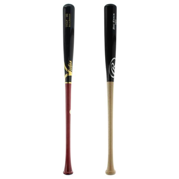 Bat Pack Victus V-Cut Hard Maple and Rawlings BIG STICK Birch Wood ...