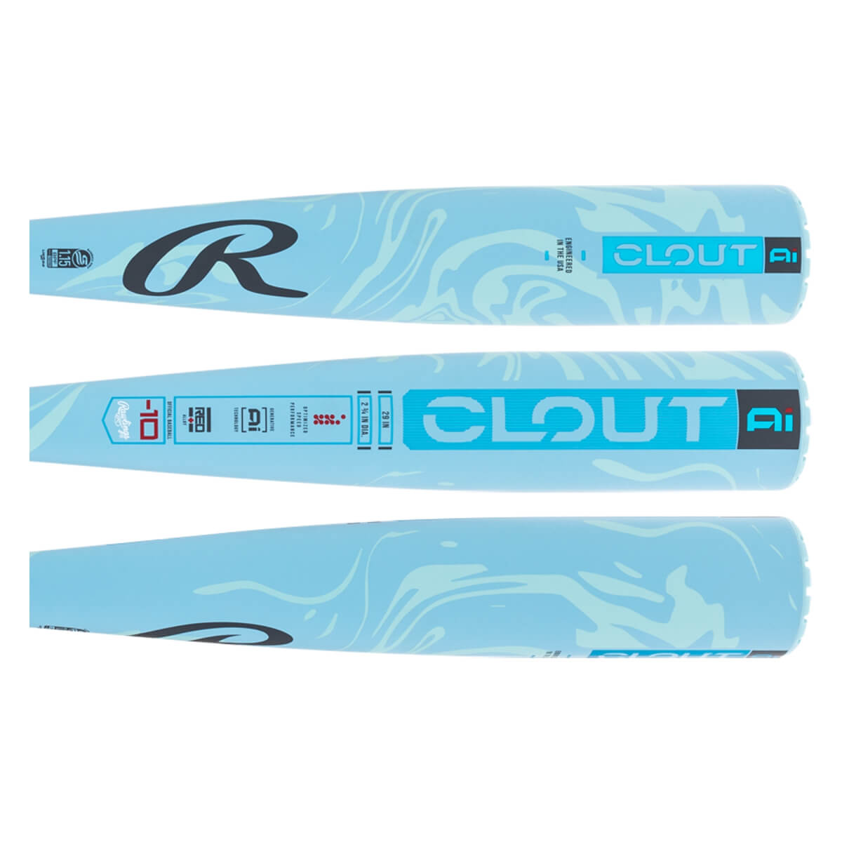 Rawlings Clout AI -10 USSSA Baseball Bat: RUT5C10 | JustBats.com