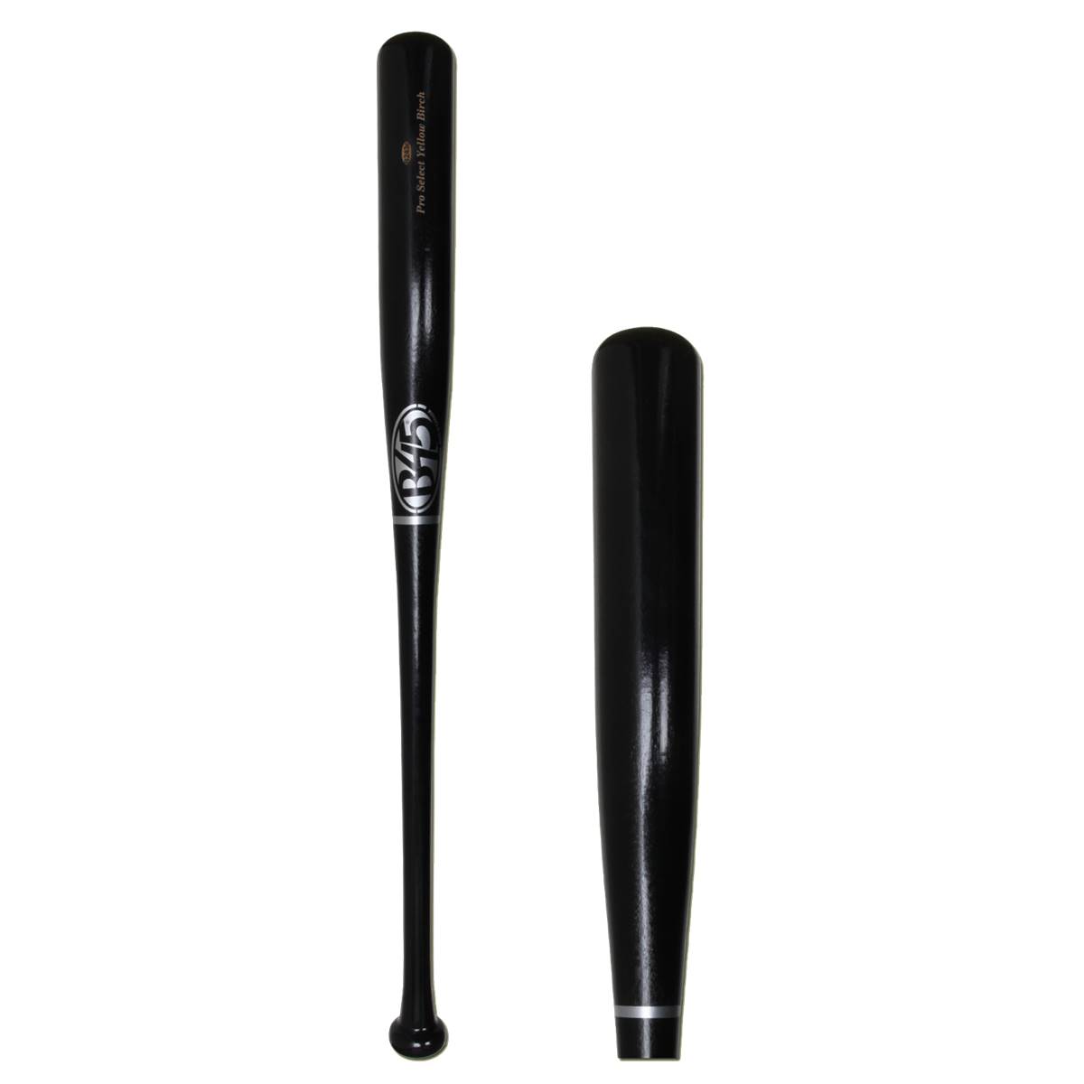 B45 Yellow Birch Wood Baseball Bat: B243C Black Adult | JustBats.com