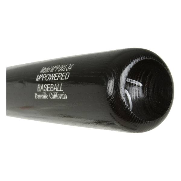 M^Powered Northern White Ash Wood Baseball Bat: NWA001 Natural/Black ...