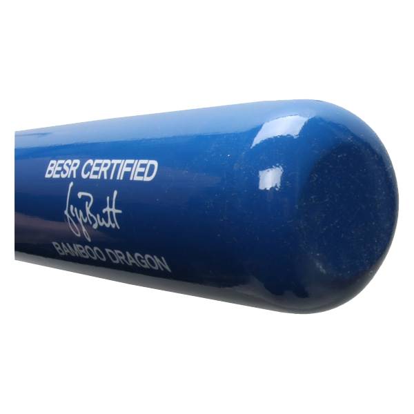Brett Bros. Bamboo Dragon Wood Baseball Bat: BBBD Natural/Royal Blue ...