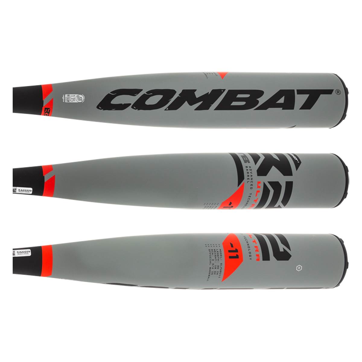 COMBAT B2 Ultra -11 2-3/4" USSSA Baseball Bat (SLPAB211) | JustBats.com