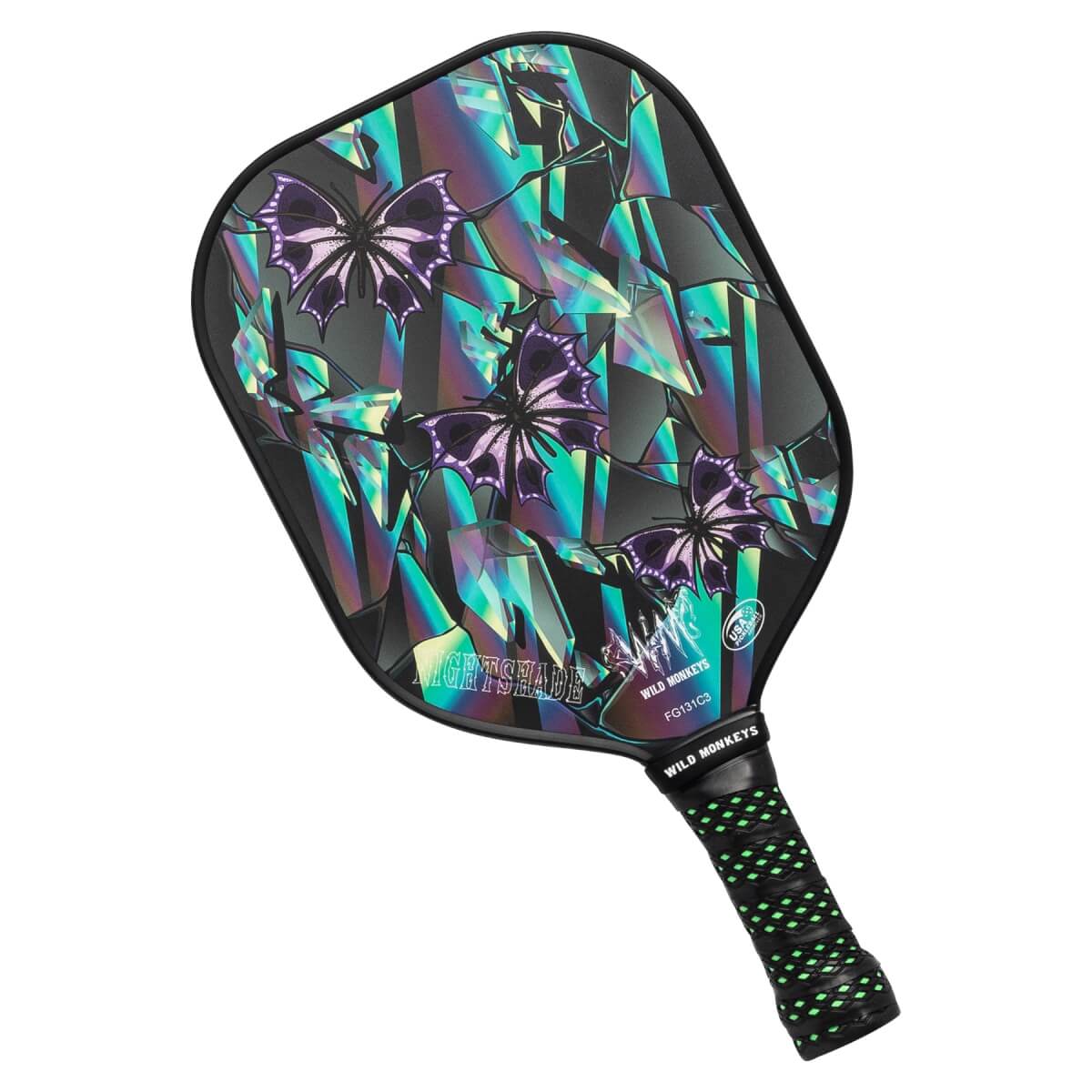 Wild Monkeys Nightshade Composite Pickleball Paddle | JustPaddles.com