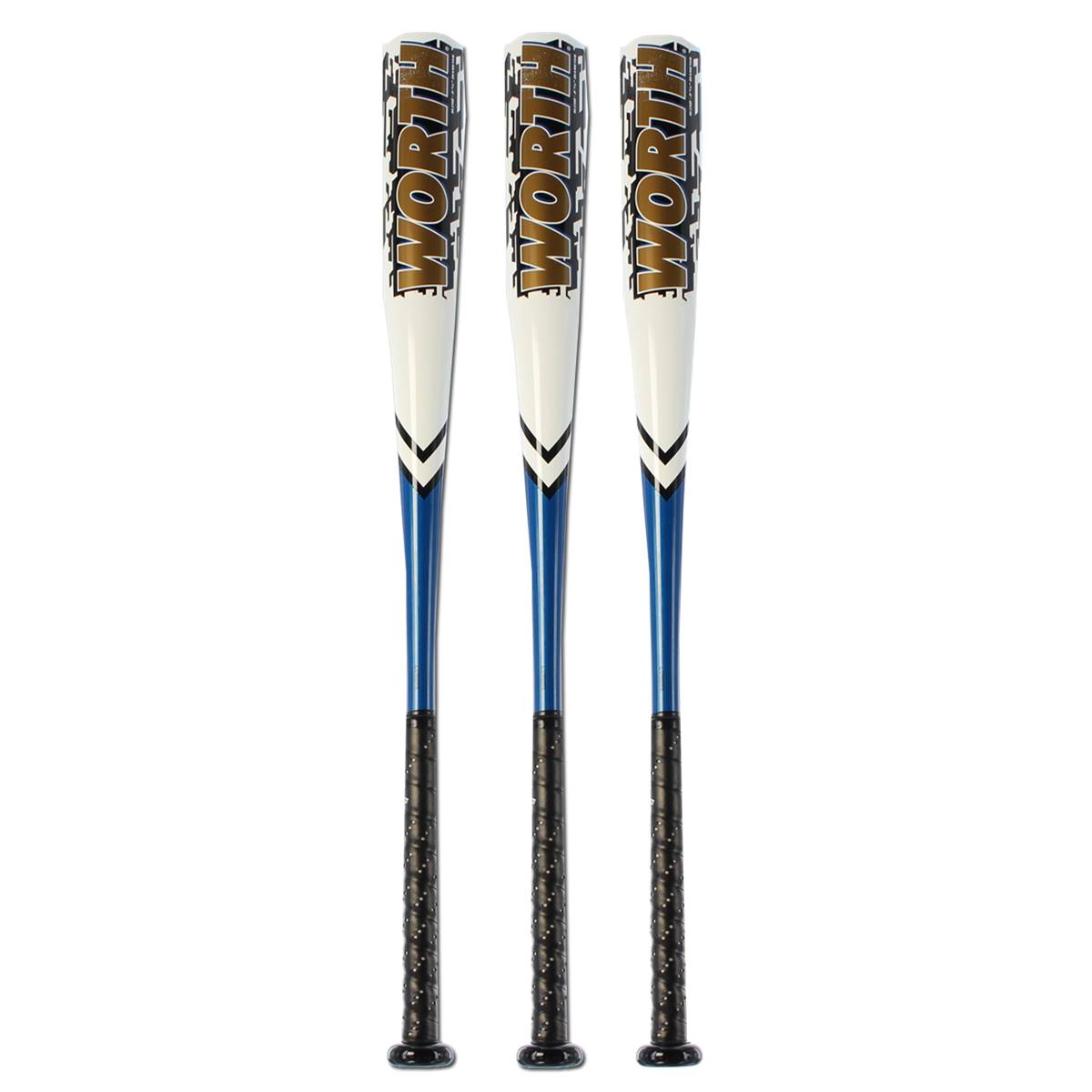 Bat Pack Worth Copperhead Senior League Baseball Bat: SLCH8 3-Pack ...