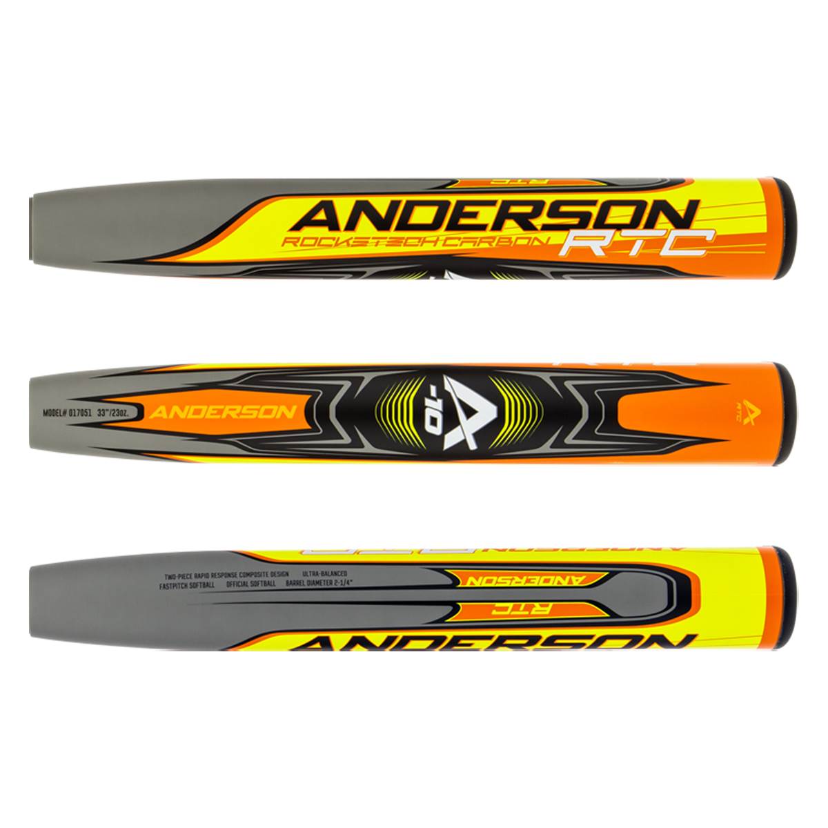 Anderson Rocketech Carbon -10 Fastpitch Softball Bat (FPRTC22 ...