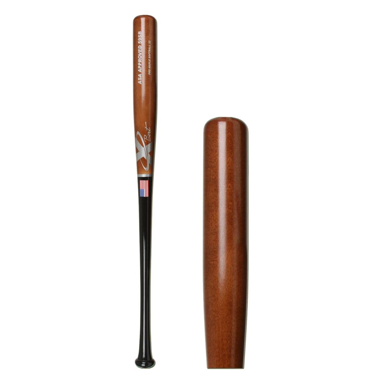 Xbat Maple Wood Softball Bat: SB59 Royal Blue/Natural *Demo* | JustBats.com