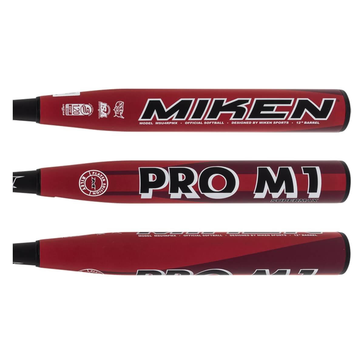 2024 Miken Pro M1 Josh Riley 12" SuperMax USSSA Slow Pitch Softball Bat ...