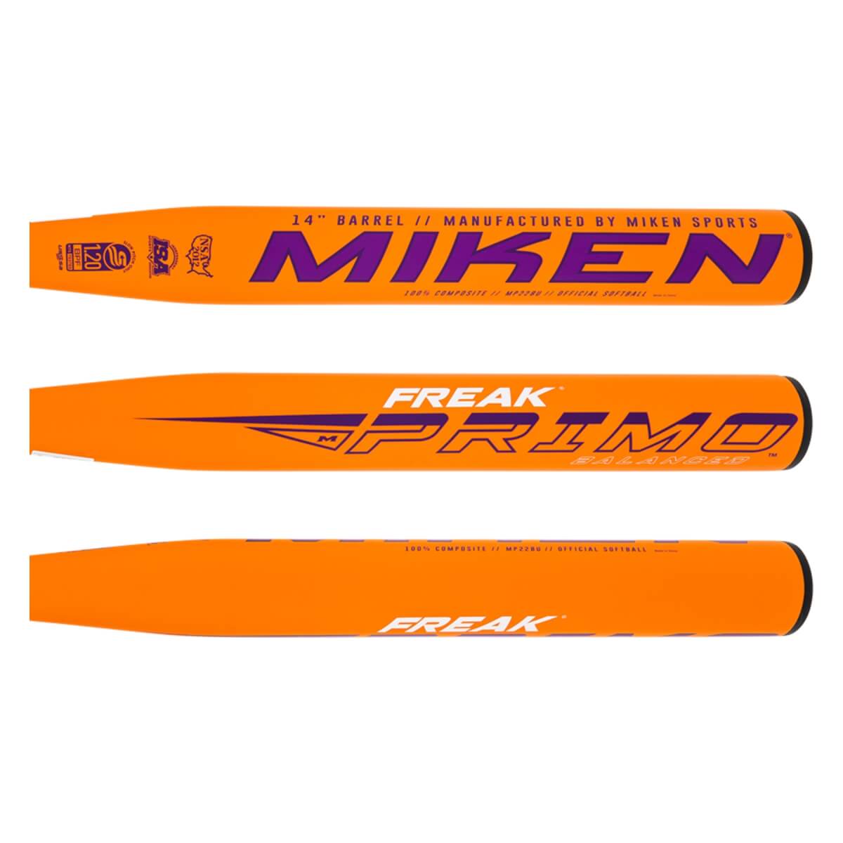 Miken Freak Primo 14" Balanced USSSA Slow Pitch Softball Bat (MP22BU) | JustBats.com