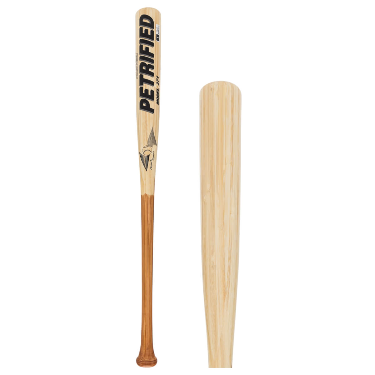 BamBooBat Petrified Hickory/Bamboo Composite Wood Baseball Bat (PET ...