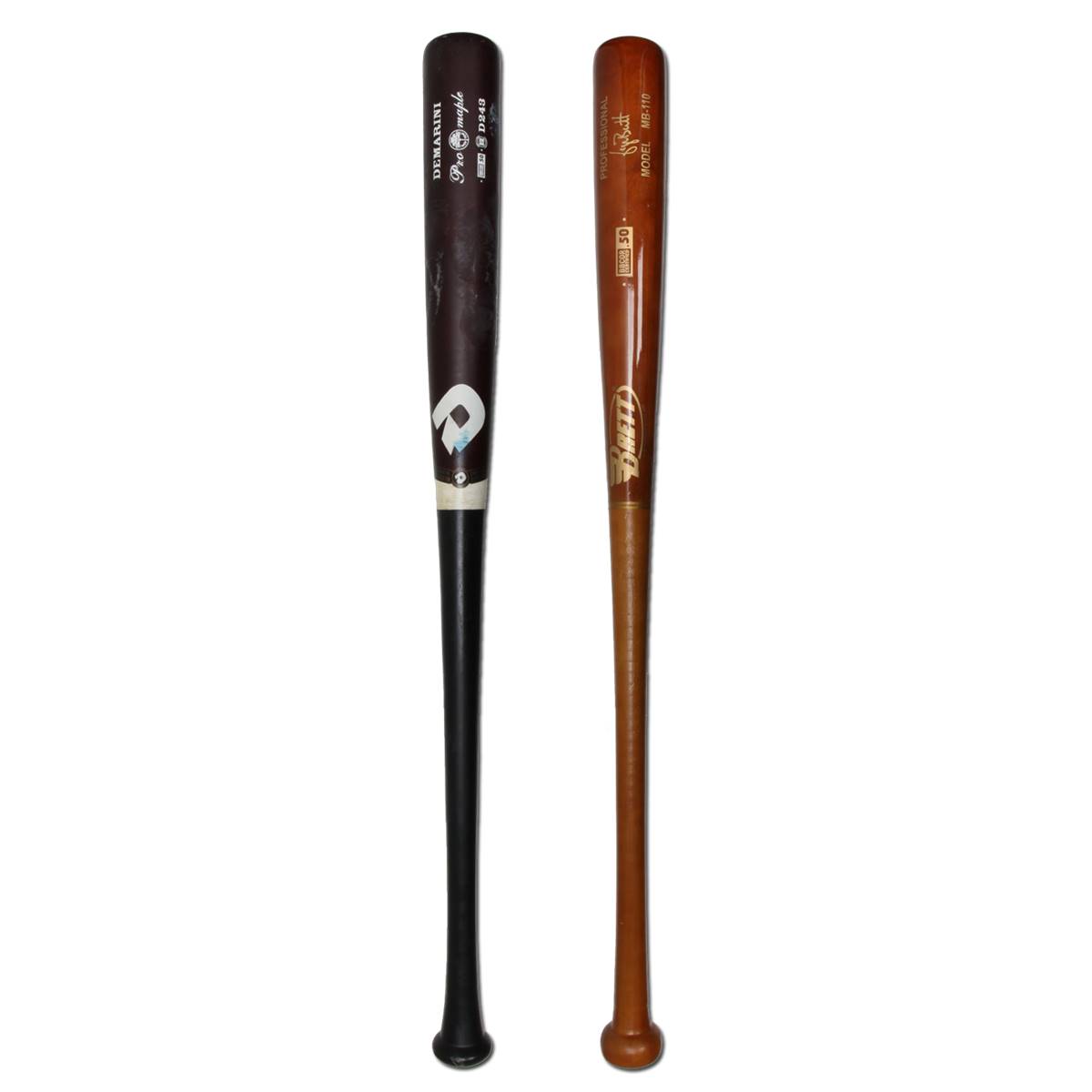 Practice Bat Pack 33 Inch: Brett Bros. Maple/Bamboo Wood Baseball Bat ...