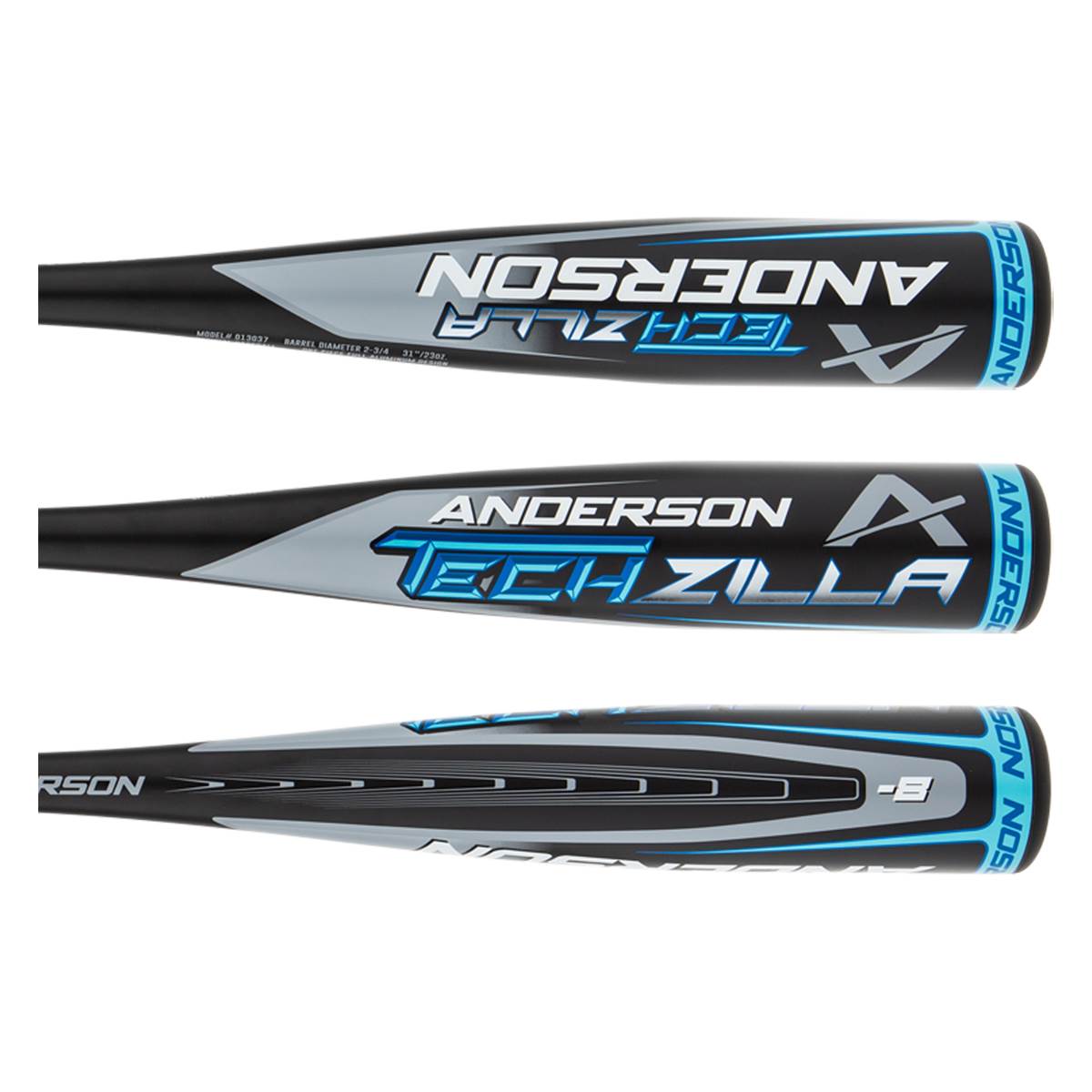 Anderson Techzilla -8 2-3/4" USSSA Baseball Bat (YB22ZILLA8) | JustBats.com