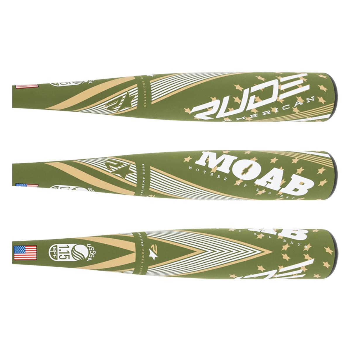 Rude American MOAB Power -5 2-5/8" USSSA Baseball Bat (SLMOAB5P ...