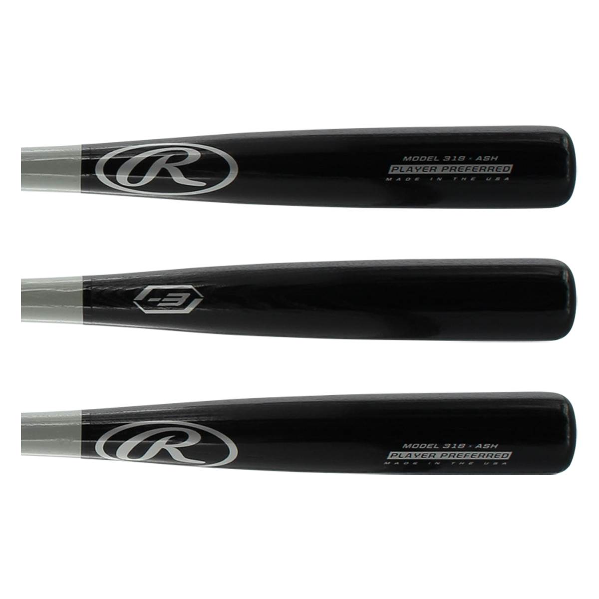 Rawlings Player Preferred Ash Wood Baseball Bat (318RAW) | JustBats.com