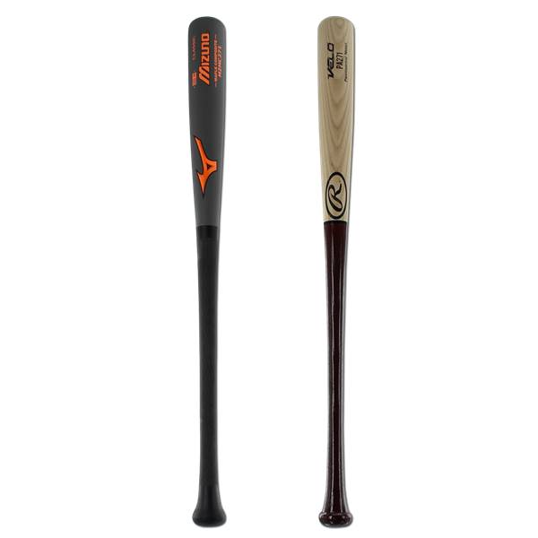Wood Bat Pack | Mizuno Maple/Carbon and Rawlings VELO Ash Wood Baseball ...