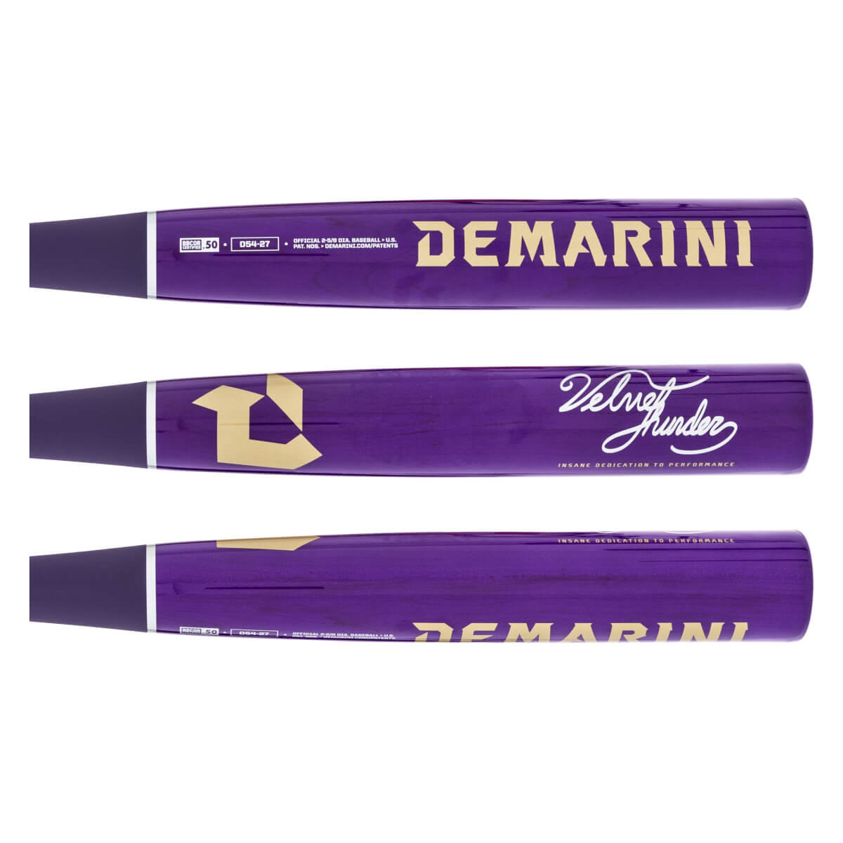 DeMarini Velvet Thunder D54 Maple Wood Composite Baseball Bat ...