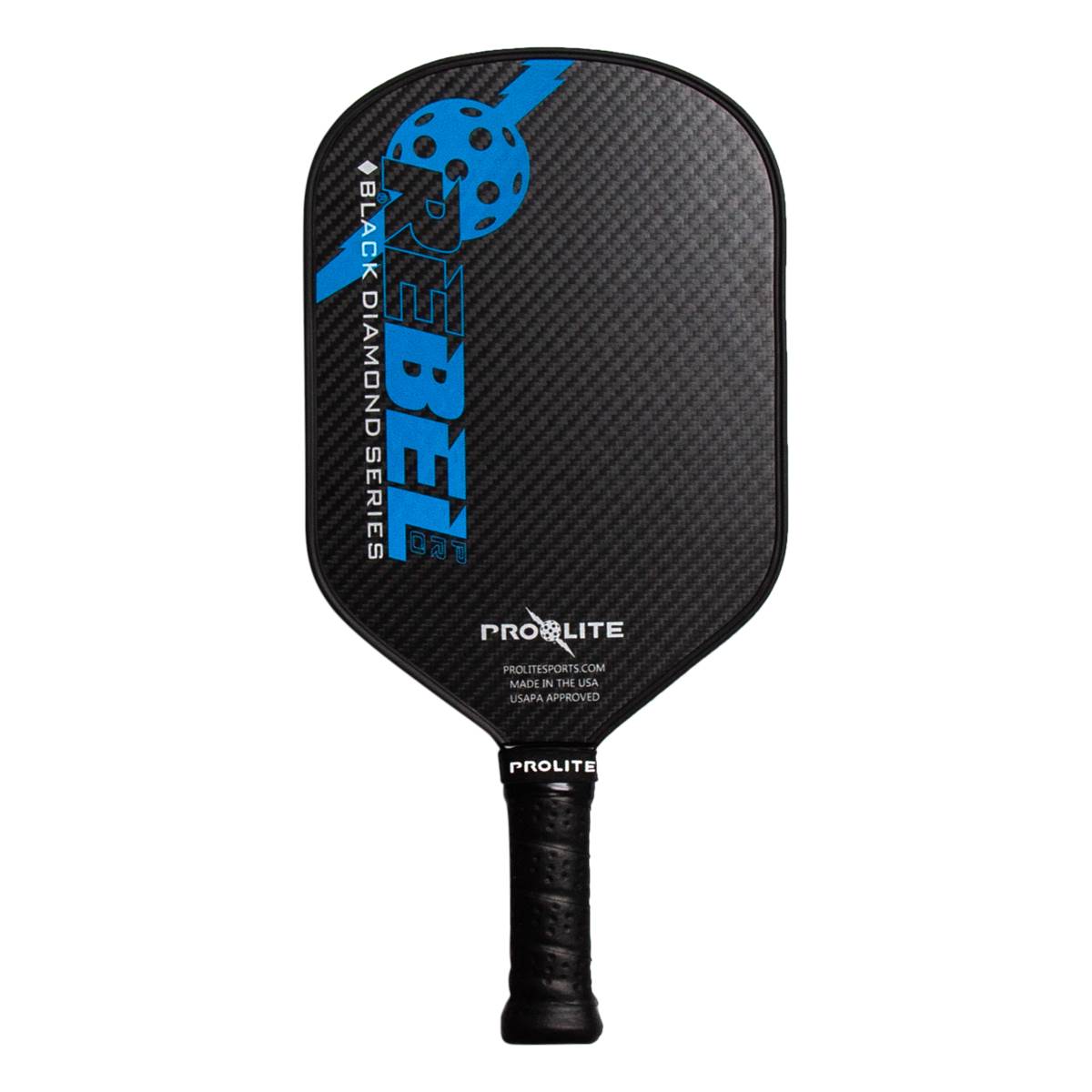 PROLITE Rebel Pro Black Diamond Series Carbon Fiber Pickleball Paddle ...