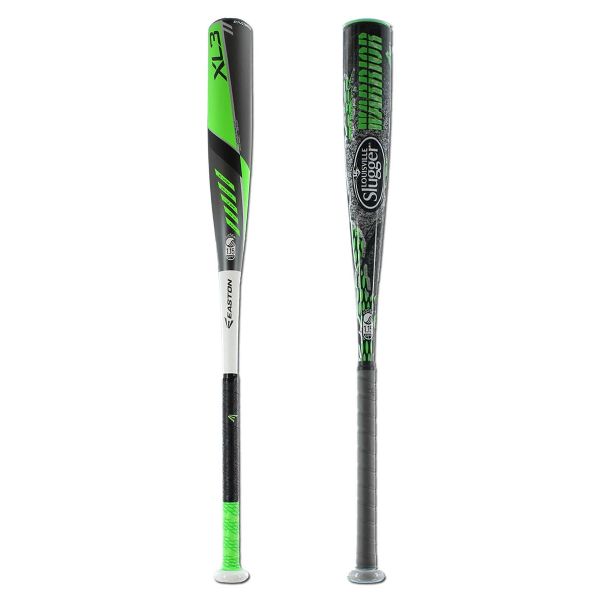 Bat Pack Easton XL3 -8 and Louisville Slugger Warrior -9 Senior League ...