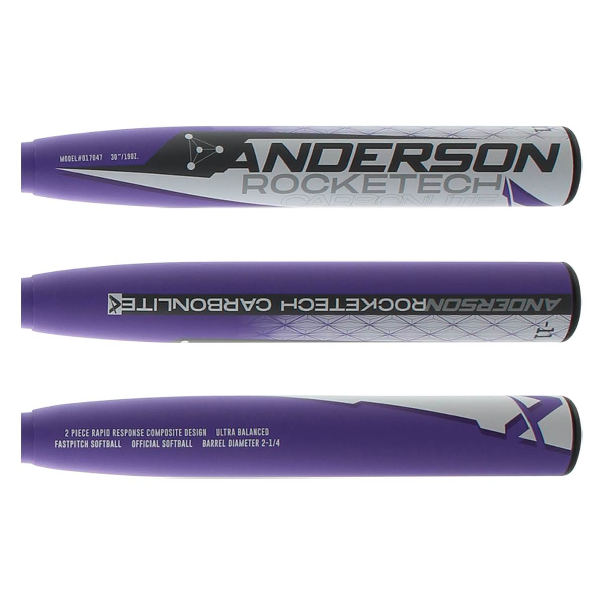 2021 Anderson Rocketech Carbonlite -11 Fastpitch Softball Bat (FPRTCL21 ...