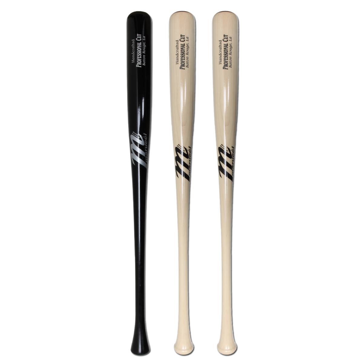 Bat Pack Marucci Pro Cut Maple Wood Bats: MCMBBCULL 1 Black and 2 ...