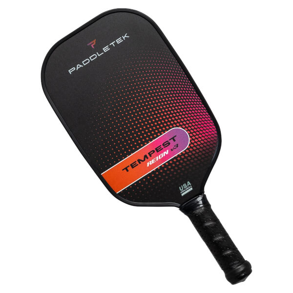 Paddletek Tempest Reign V3 Carbon Fiber Pickleball Paddle | JustPaddles.com