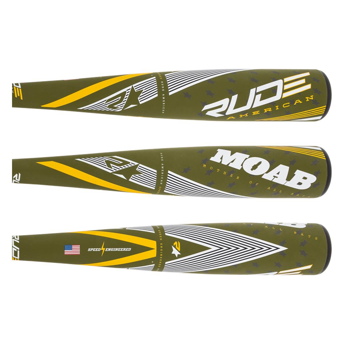 Rude American MOAB Speed BBCOR Baseball Bat (BBMOAB3S19) | JustBats.com