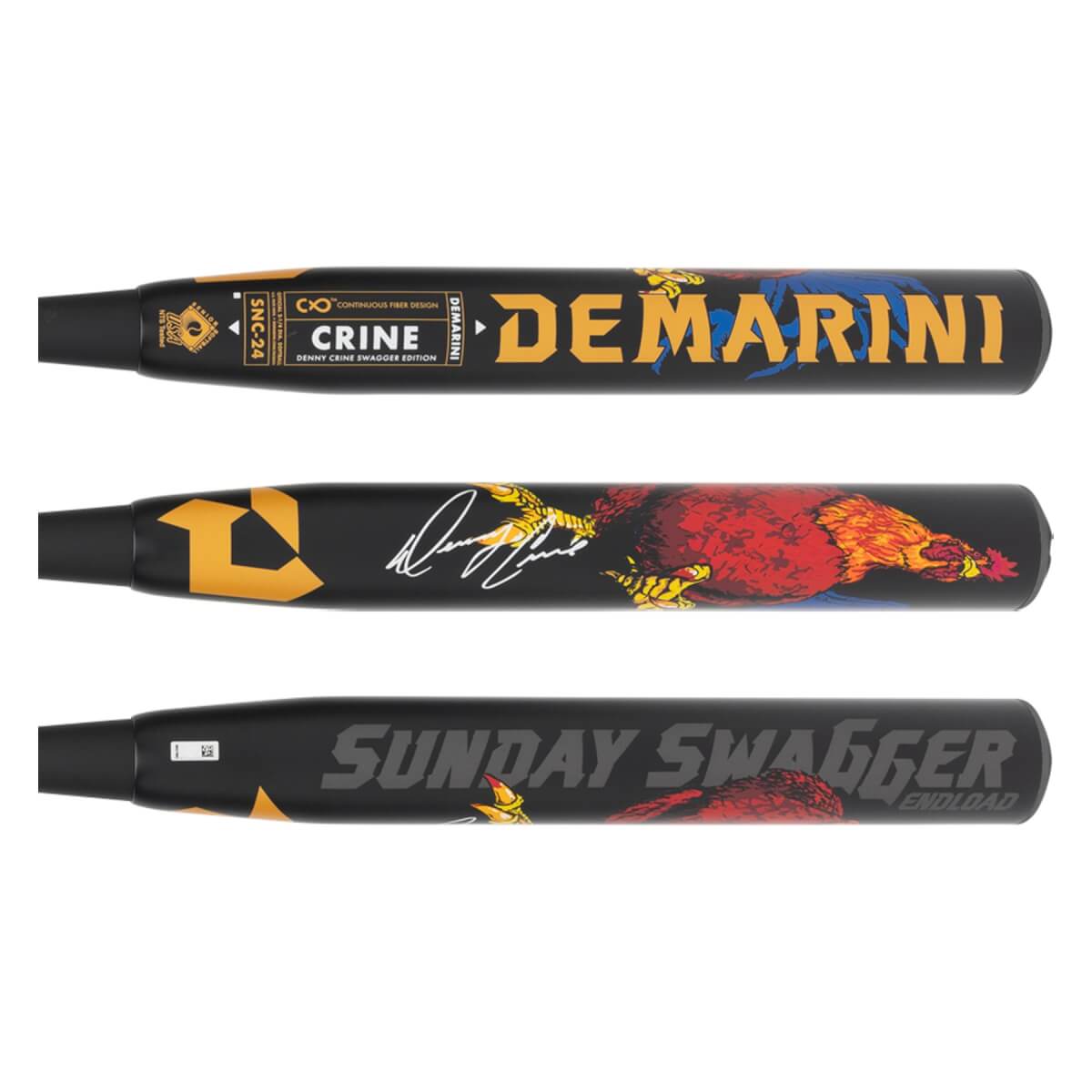 DeMarini Denny Crine Signature 12" Endloaded Senior Slow Pitch Softball ...