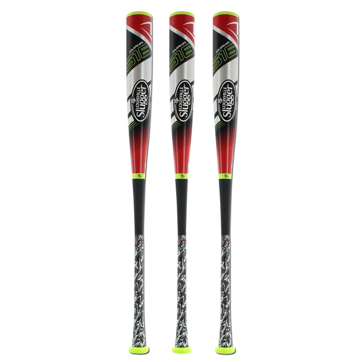 Bat Pack Louisville Slugger Omaha 516 End Loaded BBCOR Baseball Bat ...