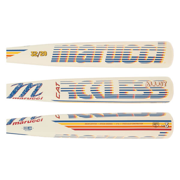 Marucci CATX Rckless Rewind Cream BBCOR Baseball Bat: MCBCRRCC ...